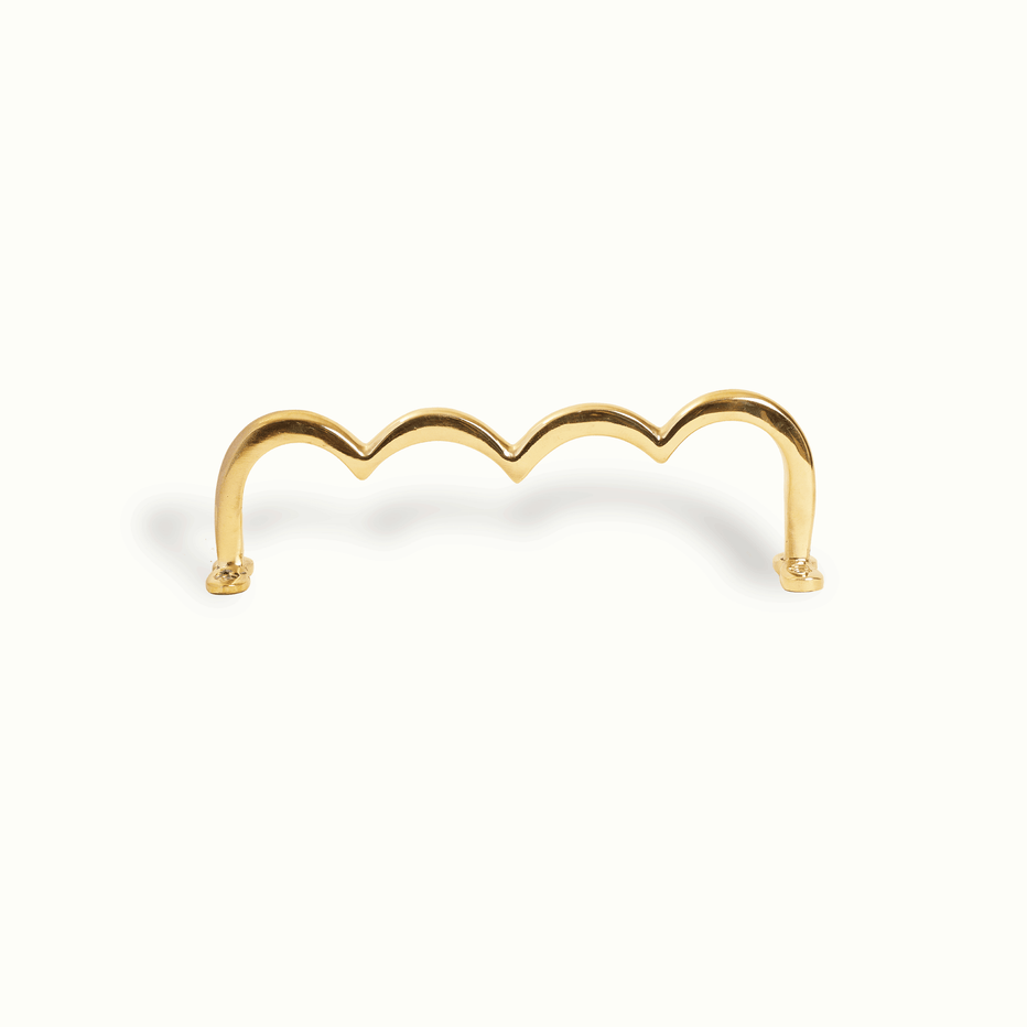 Brass Scalloped Handle – Nomada Deco